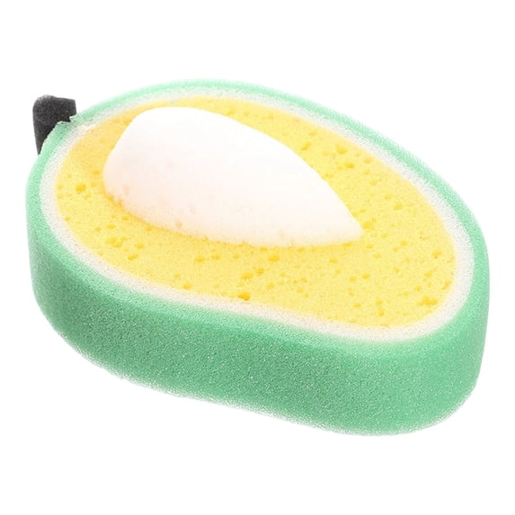 BIZHUA Mango Shape Sponge Scrubber, Non Scratch Kitchen Cleaning Pad ...