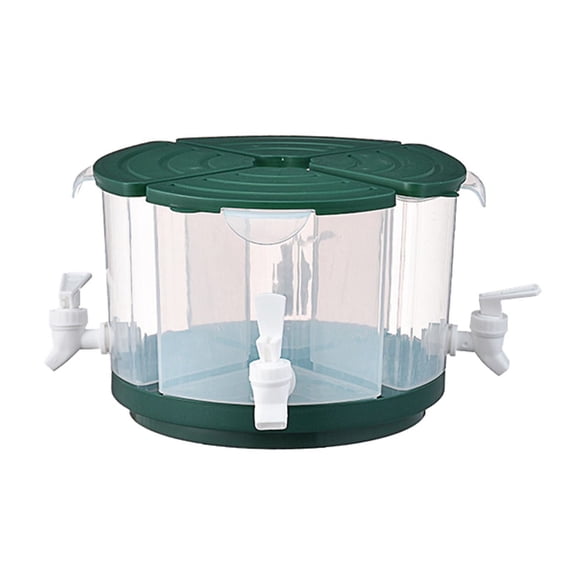 BIZHUA Push Button Rotating Cold Water Pitcher, Plastic Beverage ...