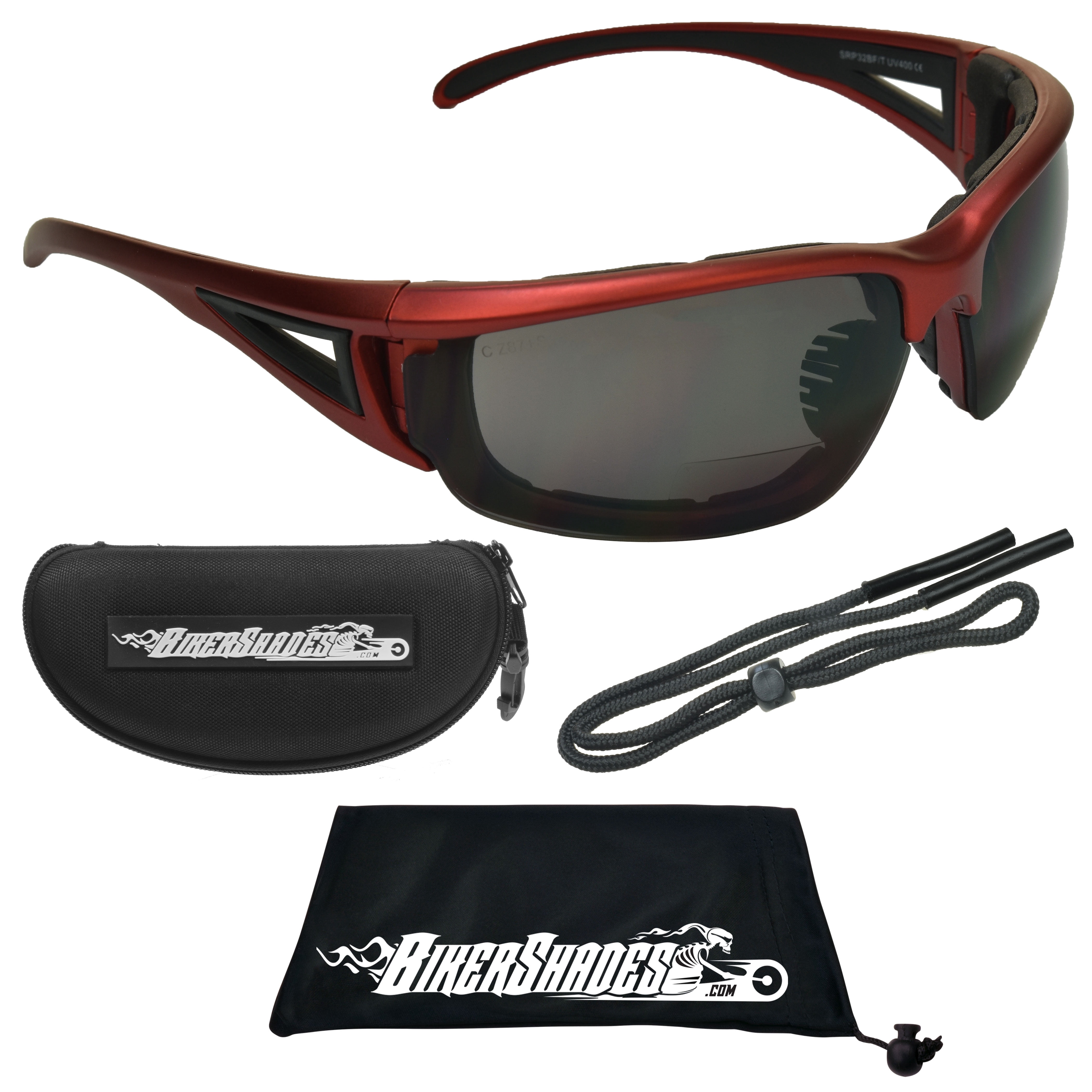 BIkershades Bifocal Safety Motorcycle Riding Foam Padded Sunglasses ...