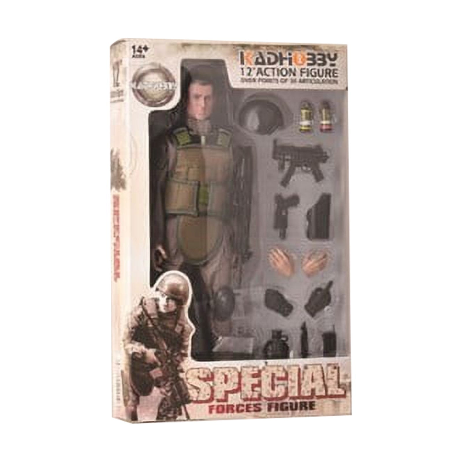 BJBSJSZ 1/6 Scale Army Military Soldier Action Figures, Flexible ...