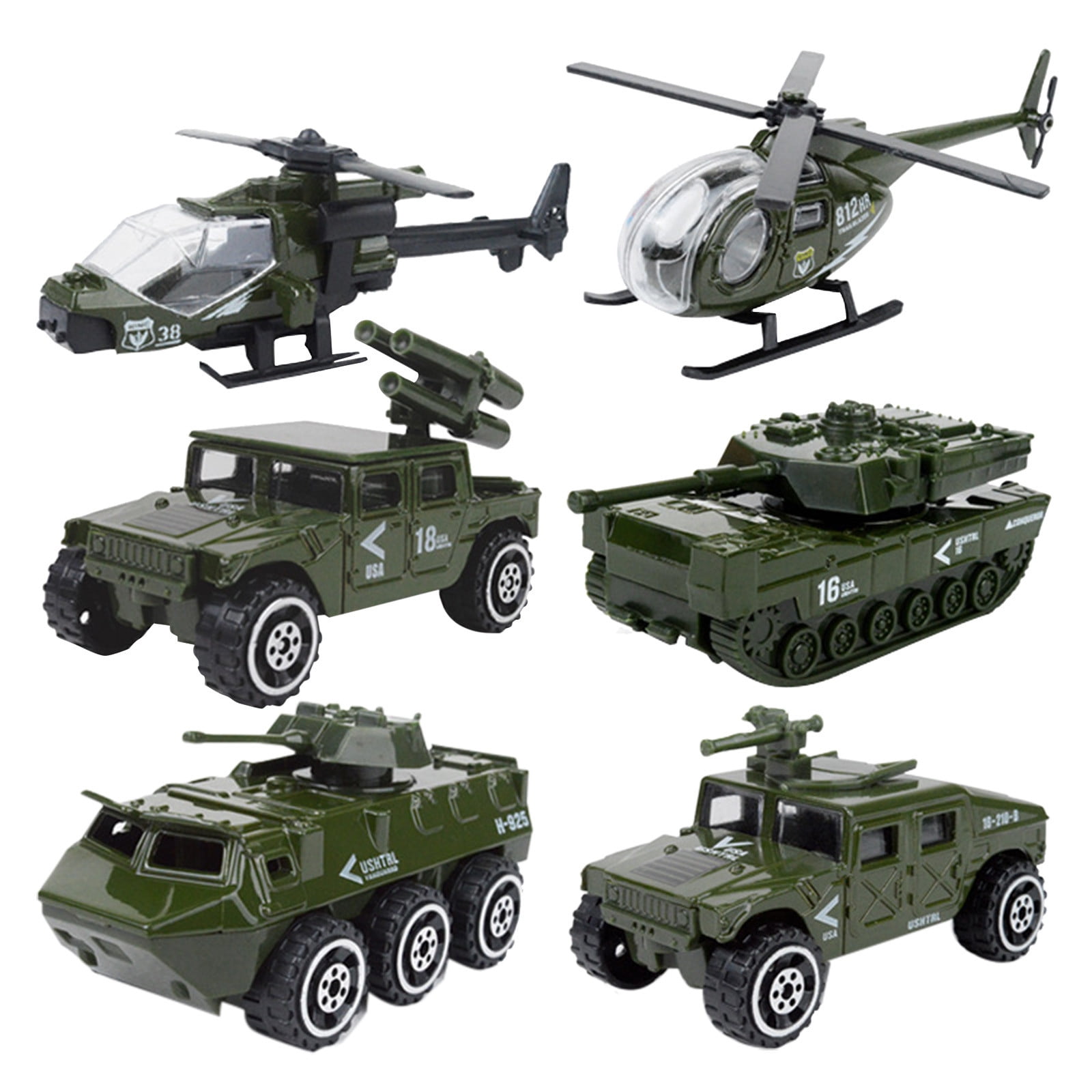 BJBSJSZ 6 Pack Special Police Car Toy Set, Mini Alloy Models Police Car ...