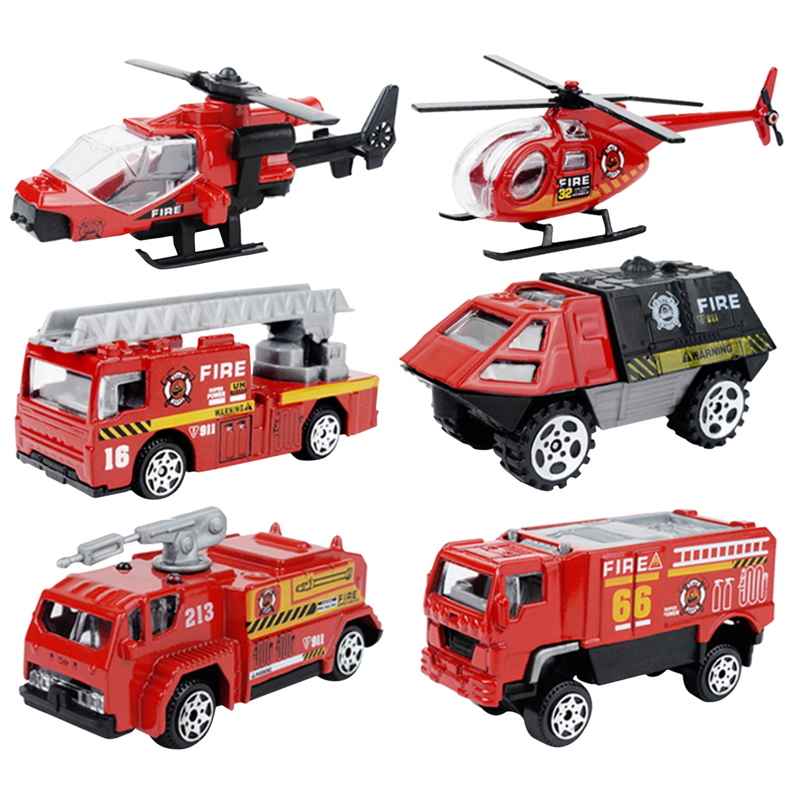 BJBSJSZ 6 Pack Special Police Car Toy Set, Mini Alloy Models Police Car ...