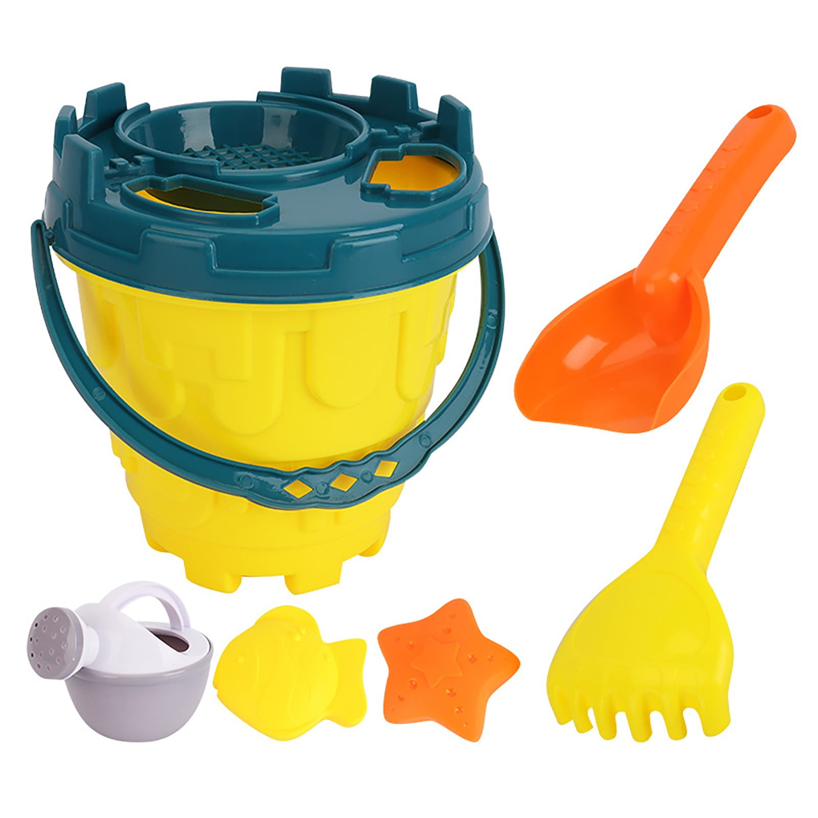 BJBSJSZ Beach Sand Toy Set, 18+ Months Including Bucket Sifter, Rake ...
