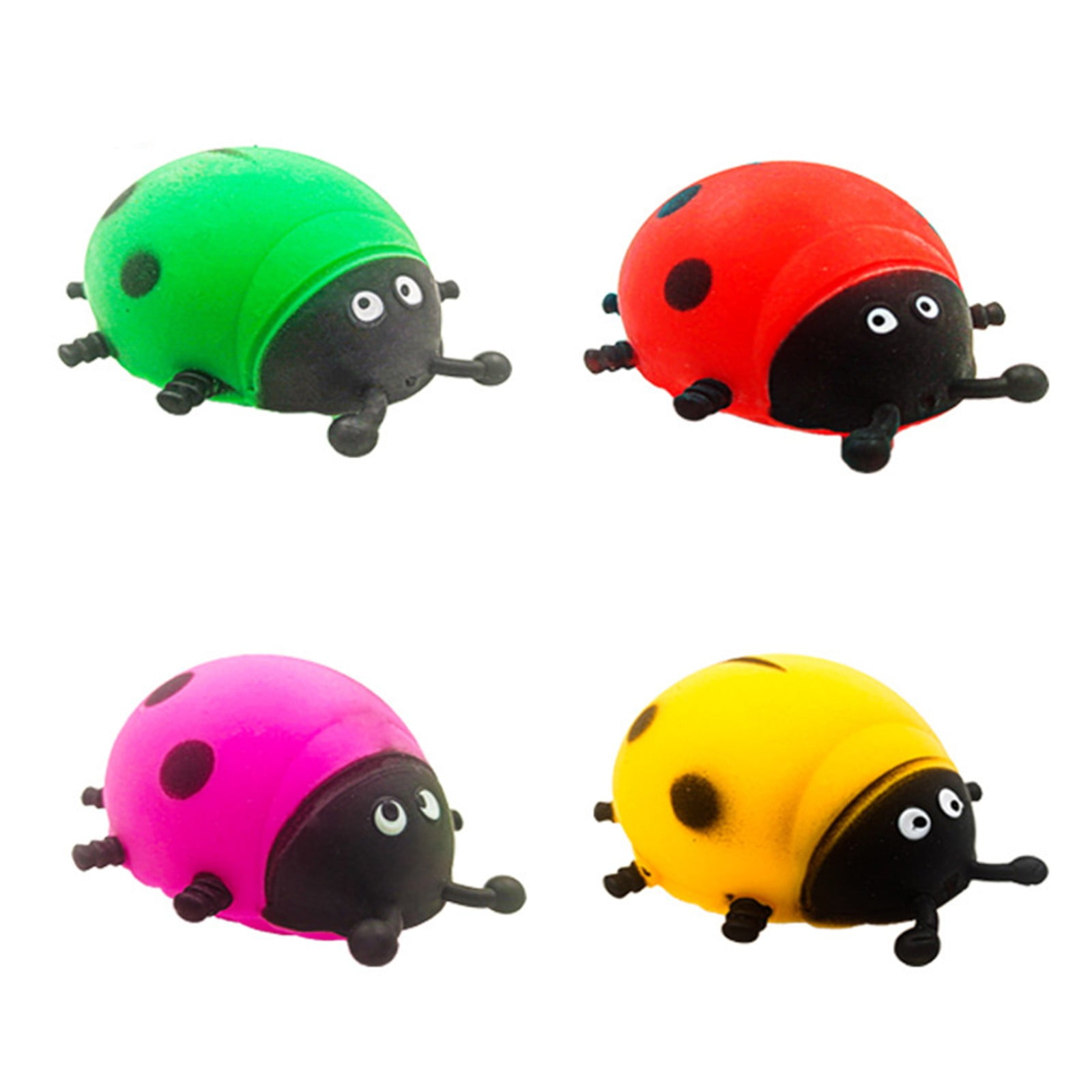 BJBSJSZ Children's Cute Seven-Star Ladybug Pinch Music Toys, Simulation ...