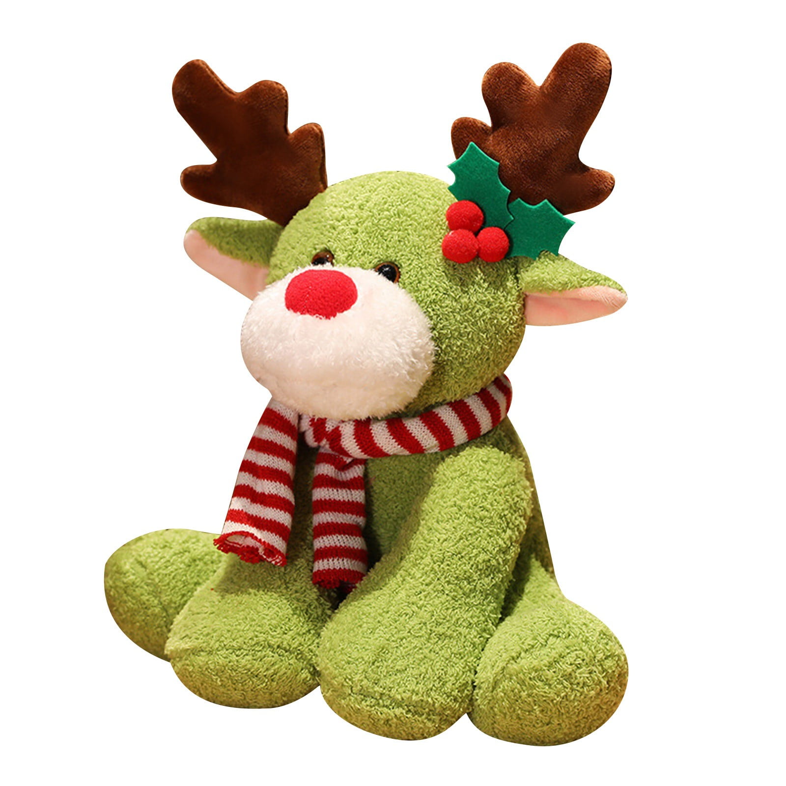 BJBSJSZ Christmas Stuffed Animal Cute with Scarf Plush Moose Reindeer ...