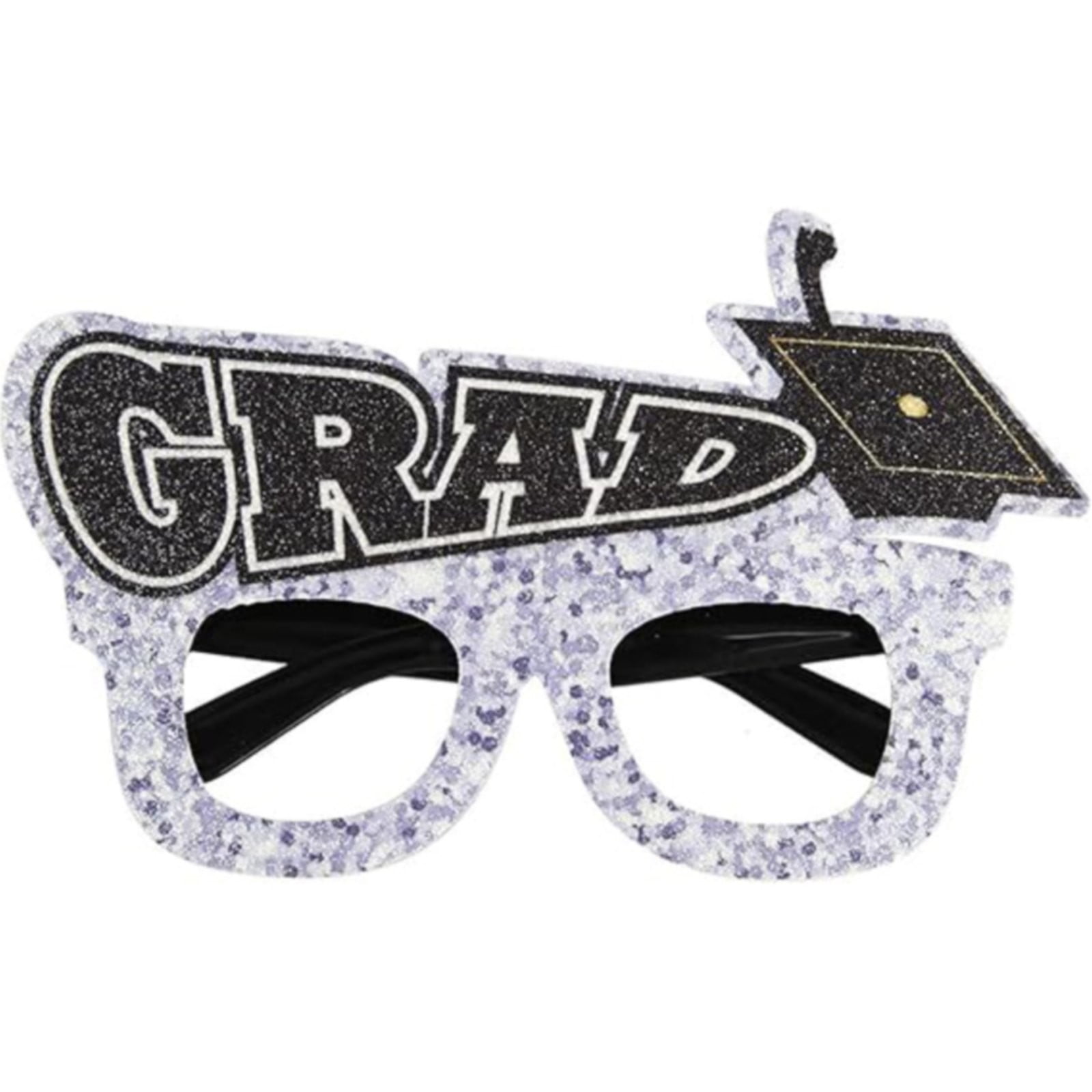 BJBSJSZ Class of 2025 Glasses Black Gold Glitter Graduation Sunglasses ...