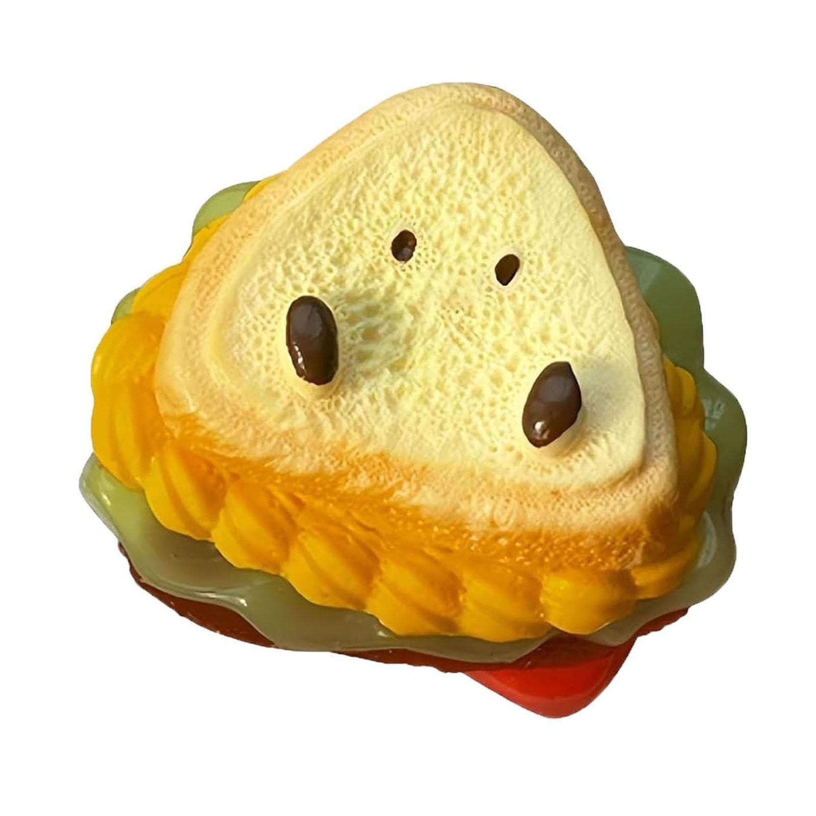 BJBSJSZ Cute Sandwich Squeeze Toys, Soft Silicone Squeeze Toys ...