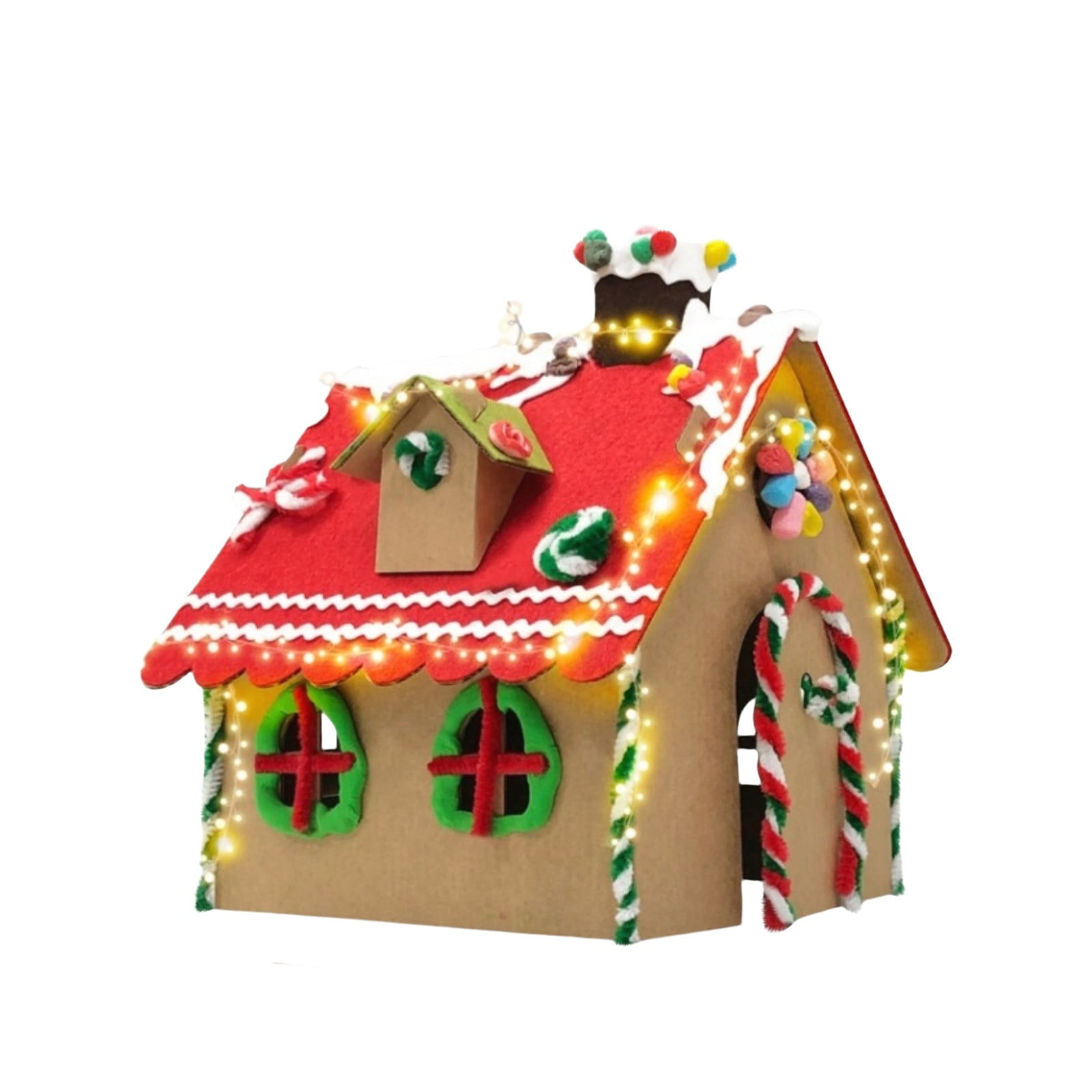 BJBSJSZ DIY Christmas House Craft Kit - Family Holiday Activity Hand ...
