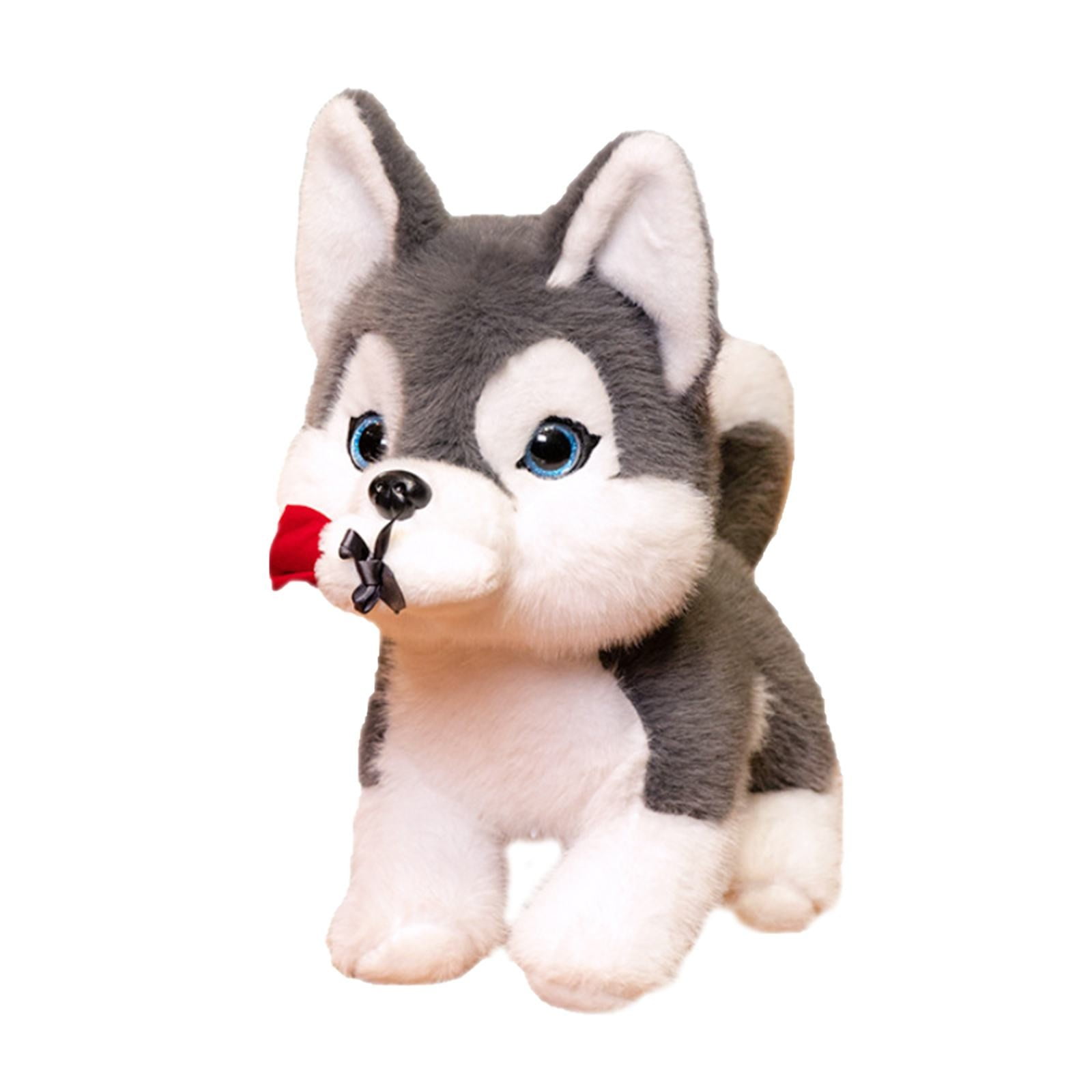 BJBSJSZ Dog Plush Toy with Rose Valentine's Day Stuffed Animal with ...