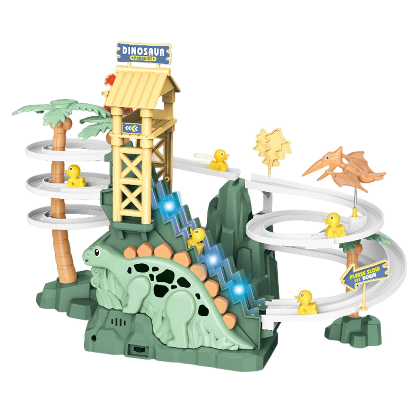 BJBSJSZ Electric Ducks Chasing Race Track Game Set, Small Ducks ...