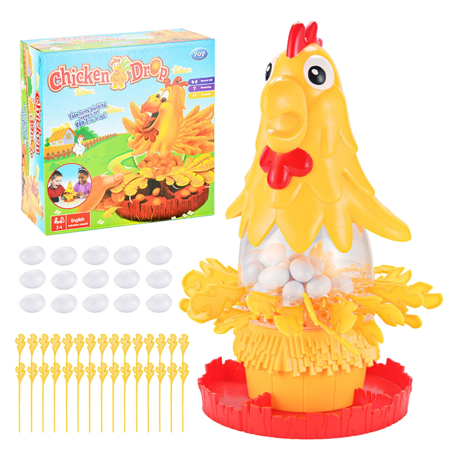 BJBSJSZ Hen Laying Eggs Plucking Game Hen Laying Eggs Educational Toys ...
