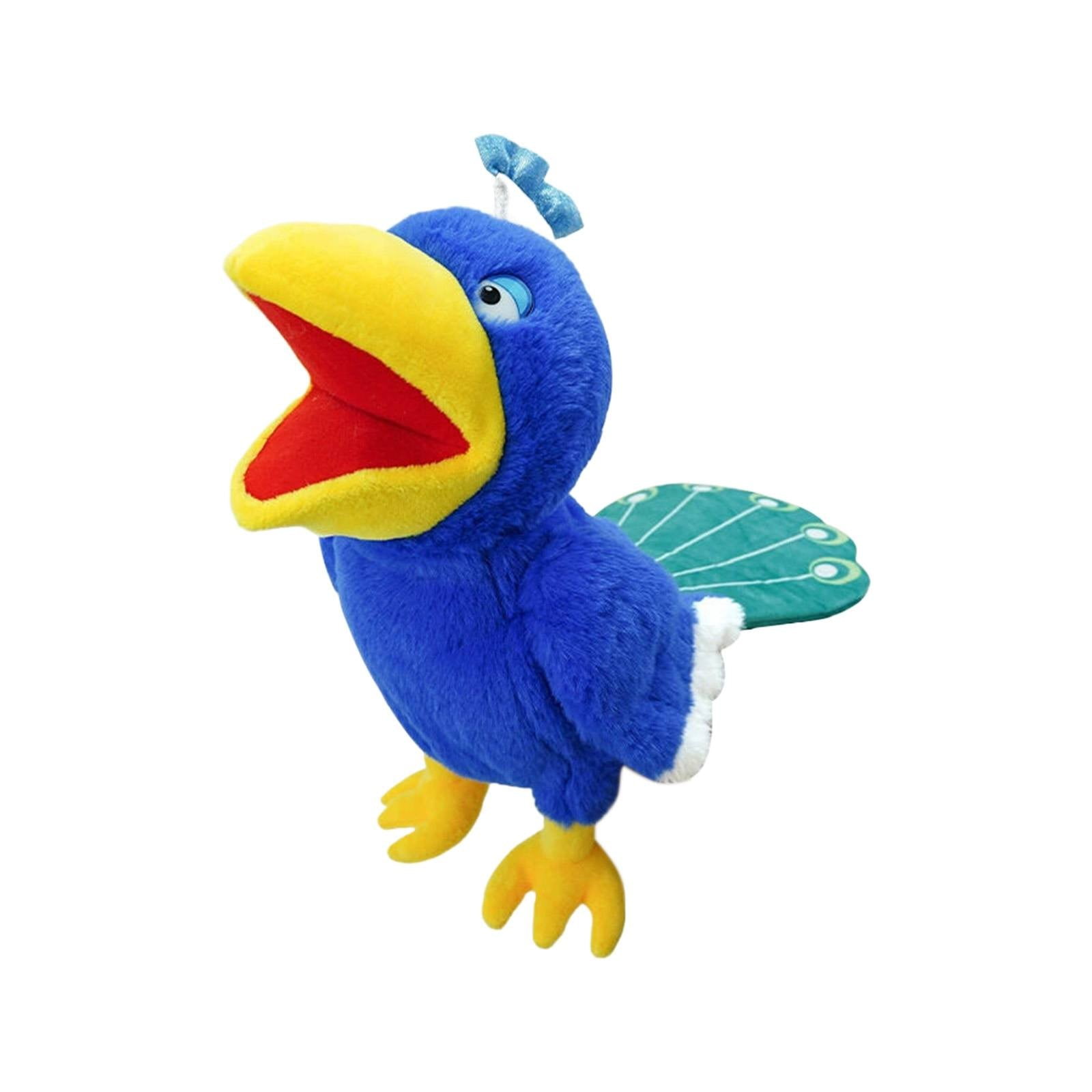 BJBSJSZ Interactive Parrot Hand Puppet Plush Toy - Soft Bird Sleeve ...