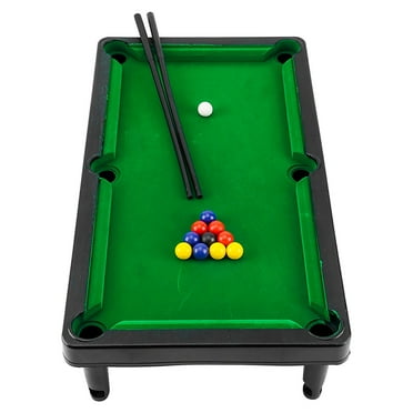 Mini Pool Table 27'' Billiard Game Set With 16 Balls, 2 Cue Sticks ...