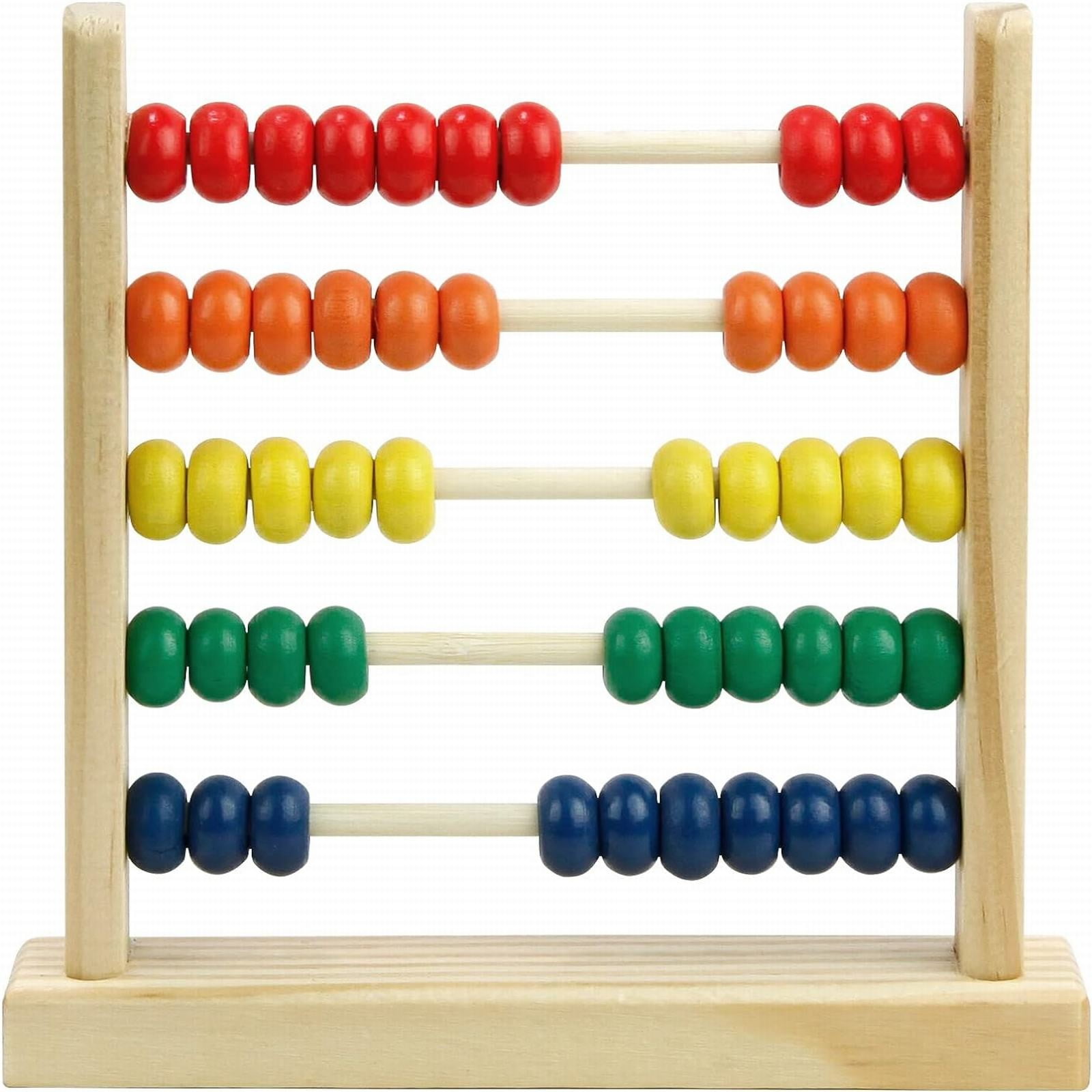 BJBSJSZ Miniature Counting Frame, Preschool Math Learning Toy, Wooden Frame Abacus with Multi ...