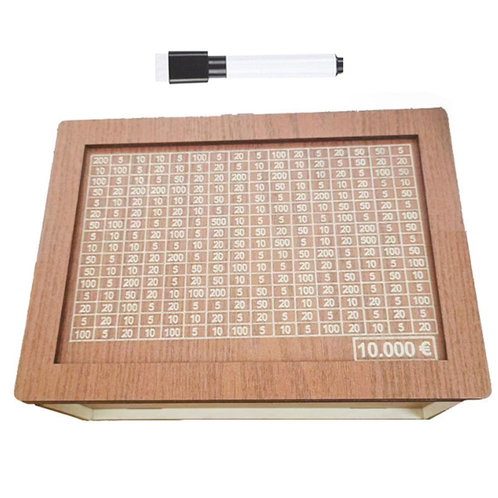 BJBSJSZ Money Box with Counter, Retro Reusable Wooden Money Box Money ...