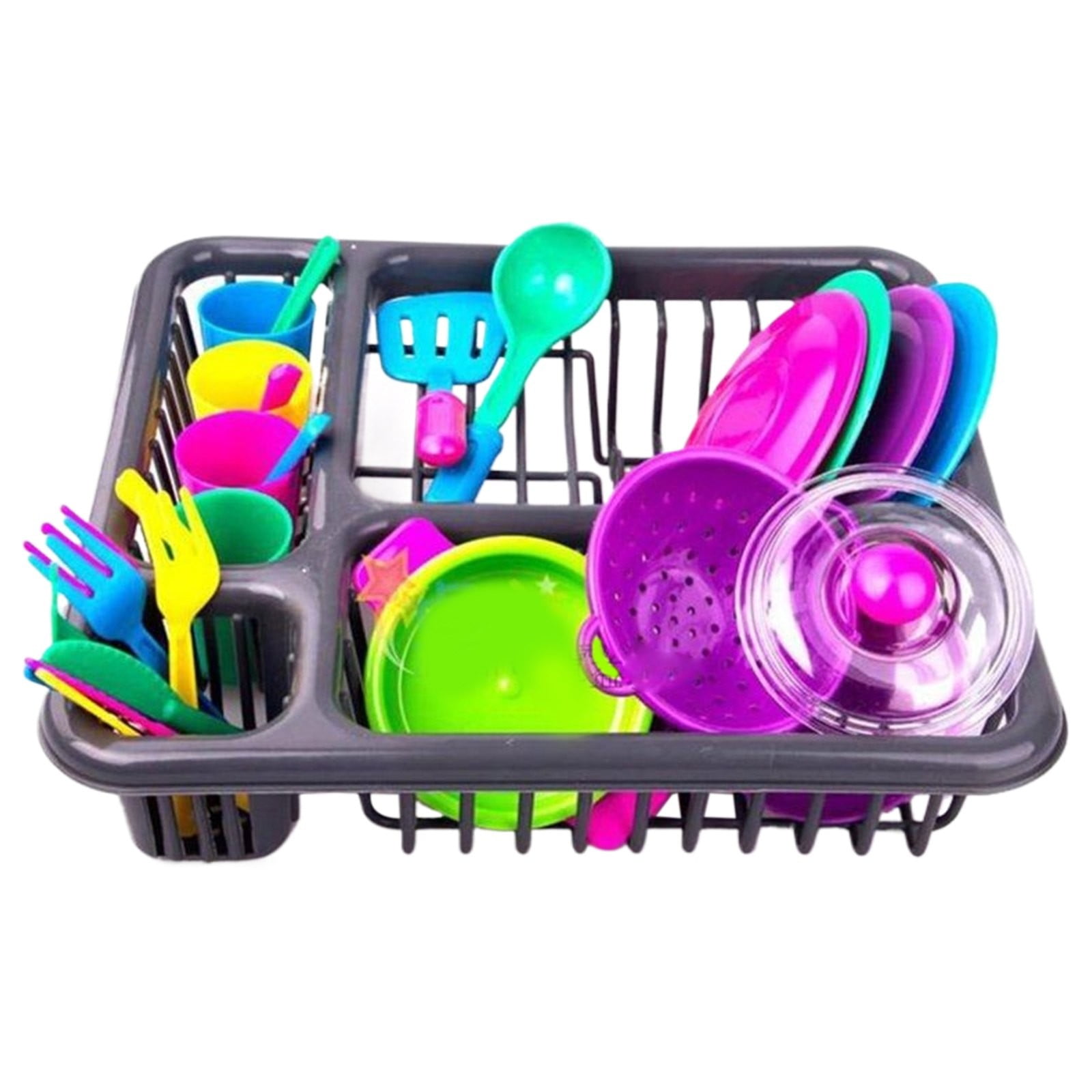 BJBSJSZ Pretend Play Dishes Playset – Little Chef Kitchen Set, Kids ...