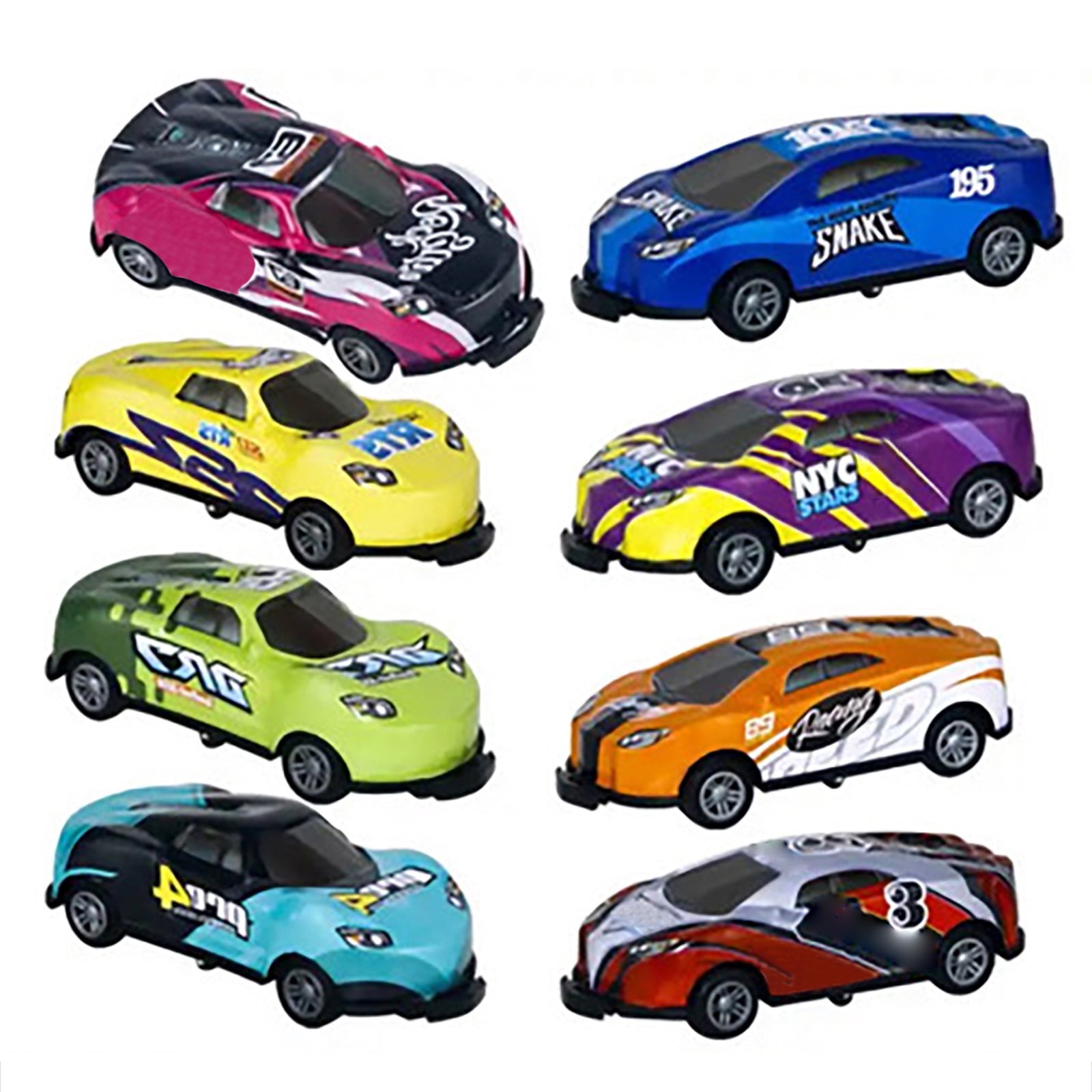 BJBSJSZ Stunt Toy Cars, Pull Back Car Die Cast Car Toys, Mini Model ...
