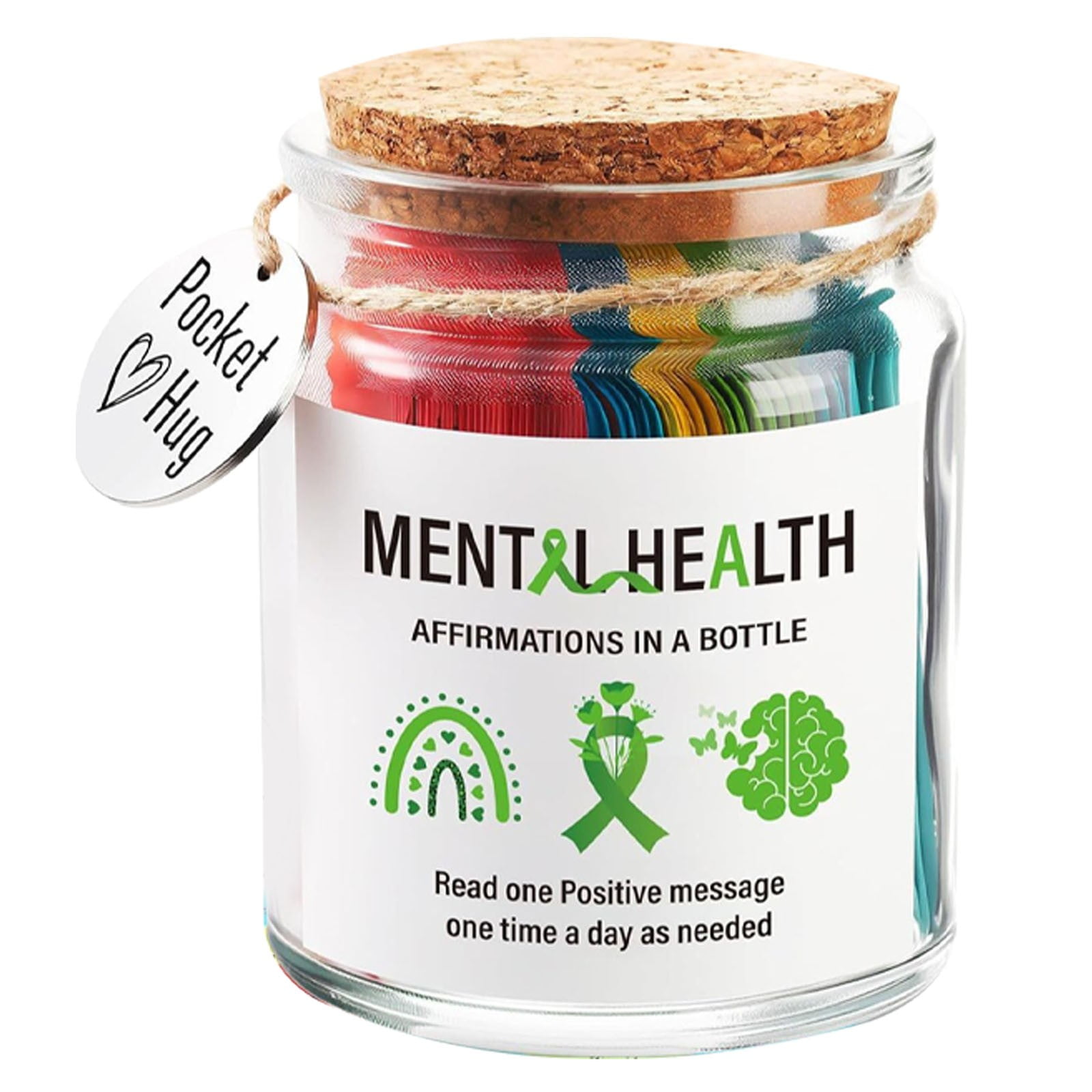 BJBSJSZ Sunshine in Glass Jar Positive Affirmations Jar for Sending You Sunshine Daily Uplifting ...