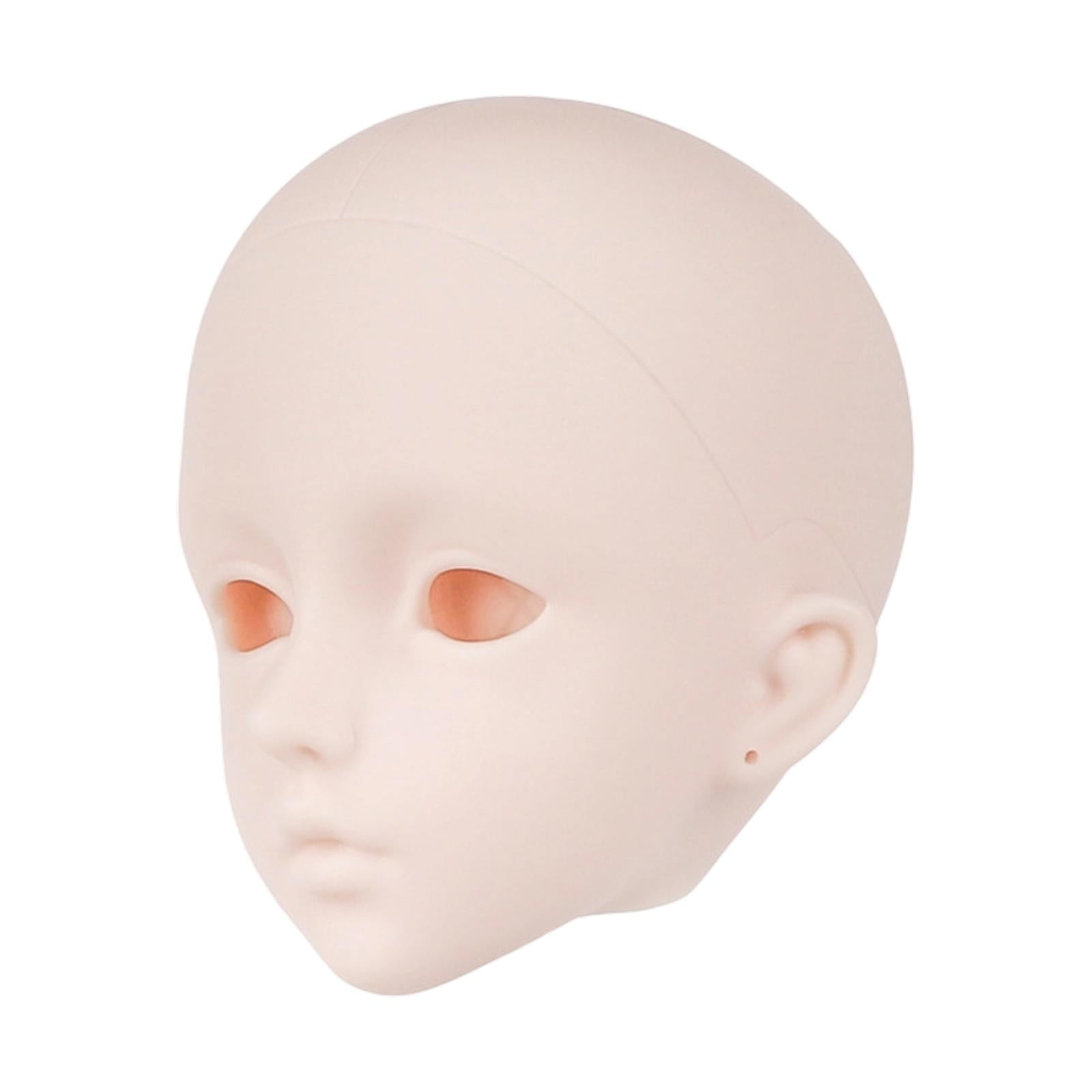 BJD Doll Head Unfinished Blank Face Male Body Part PVC Material for DIY ...