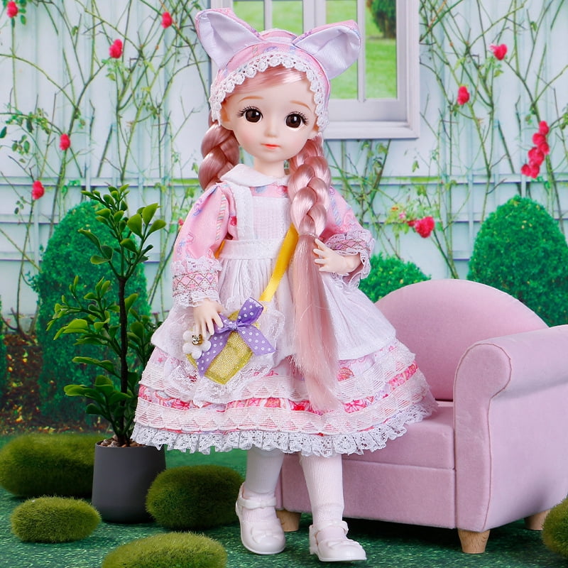 BJD Doll and Clothes Multiple Removable Joints 30cm 1/6 3D Eyes Doll ...