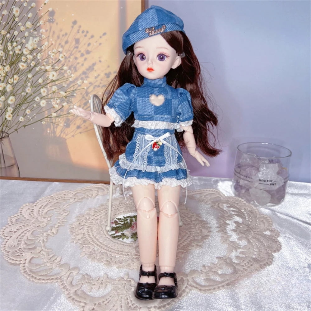 BJD Dolls and Clothes with Multiple Movable Joints 30cm 1/6 3D ...