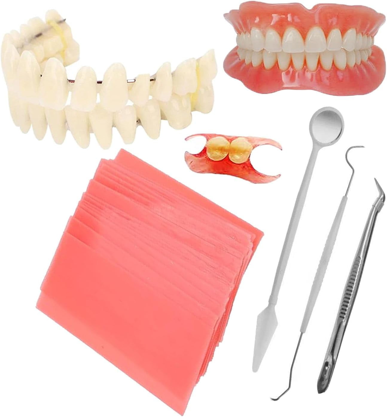 BJDTY DIY Denture Kit: Make Partial & Full Dentures at Home, Practice ...
