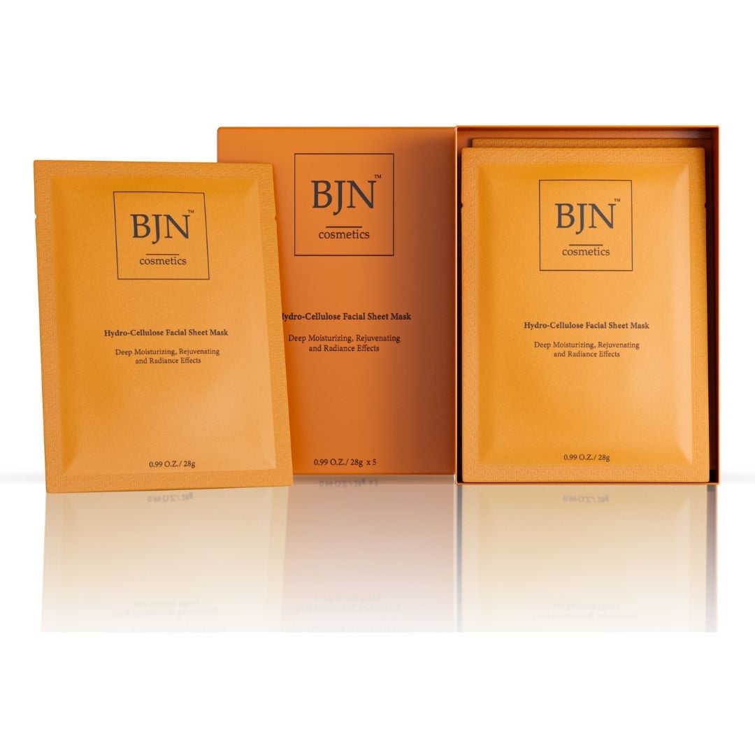 BJN Cosmetics Luxury Hydro Cellulose Lotion Facial Sheet Masks 5pack ...