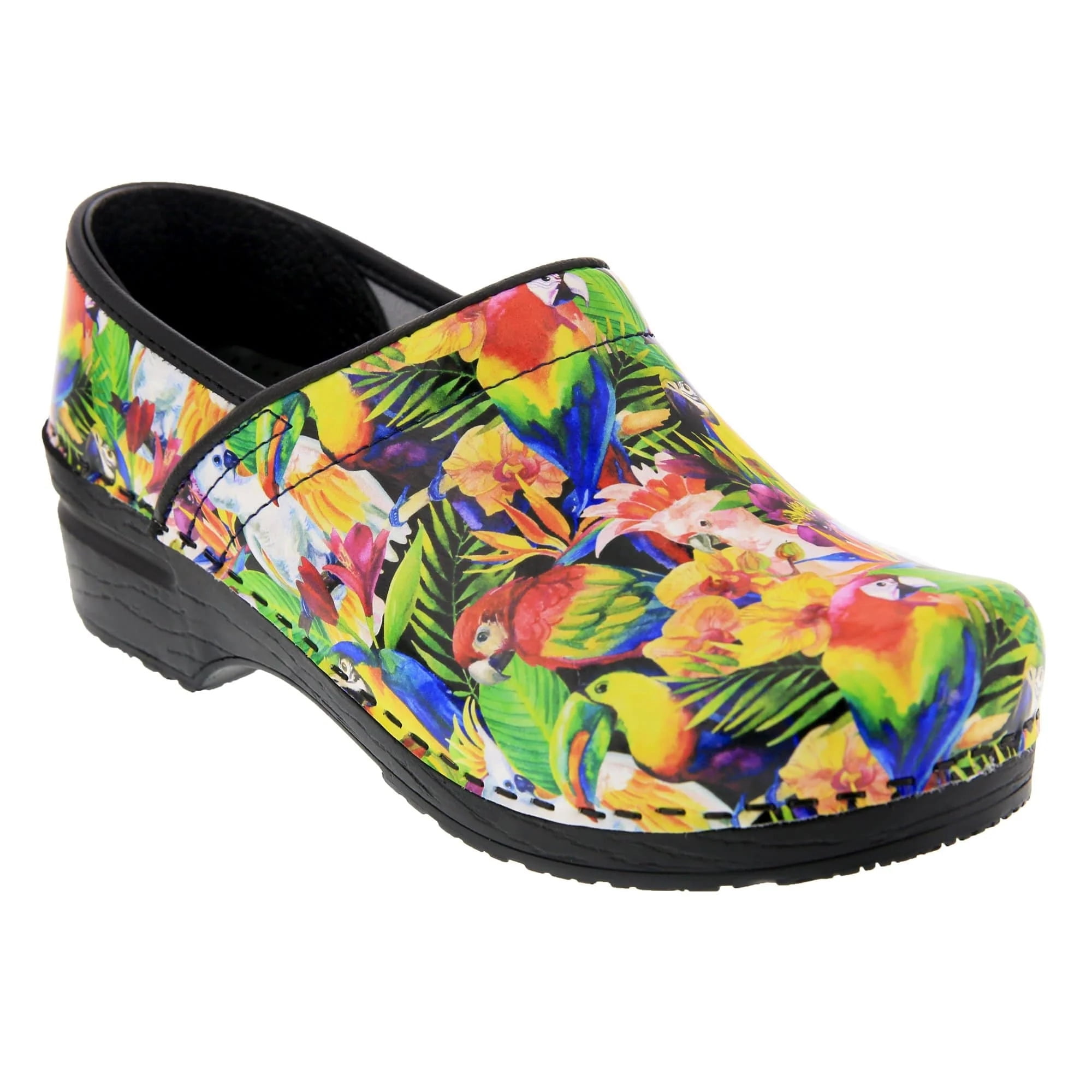 BJORK PROFESSIONAL Scarlet Leather Clogs - CLOSEOUT - Walmart.com