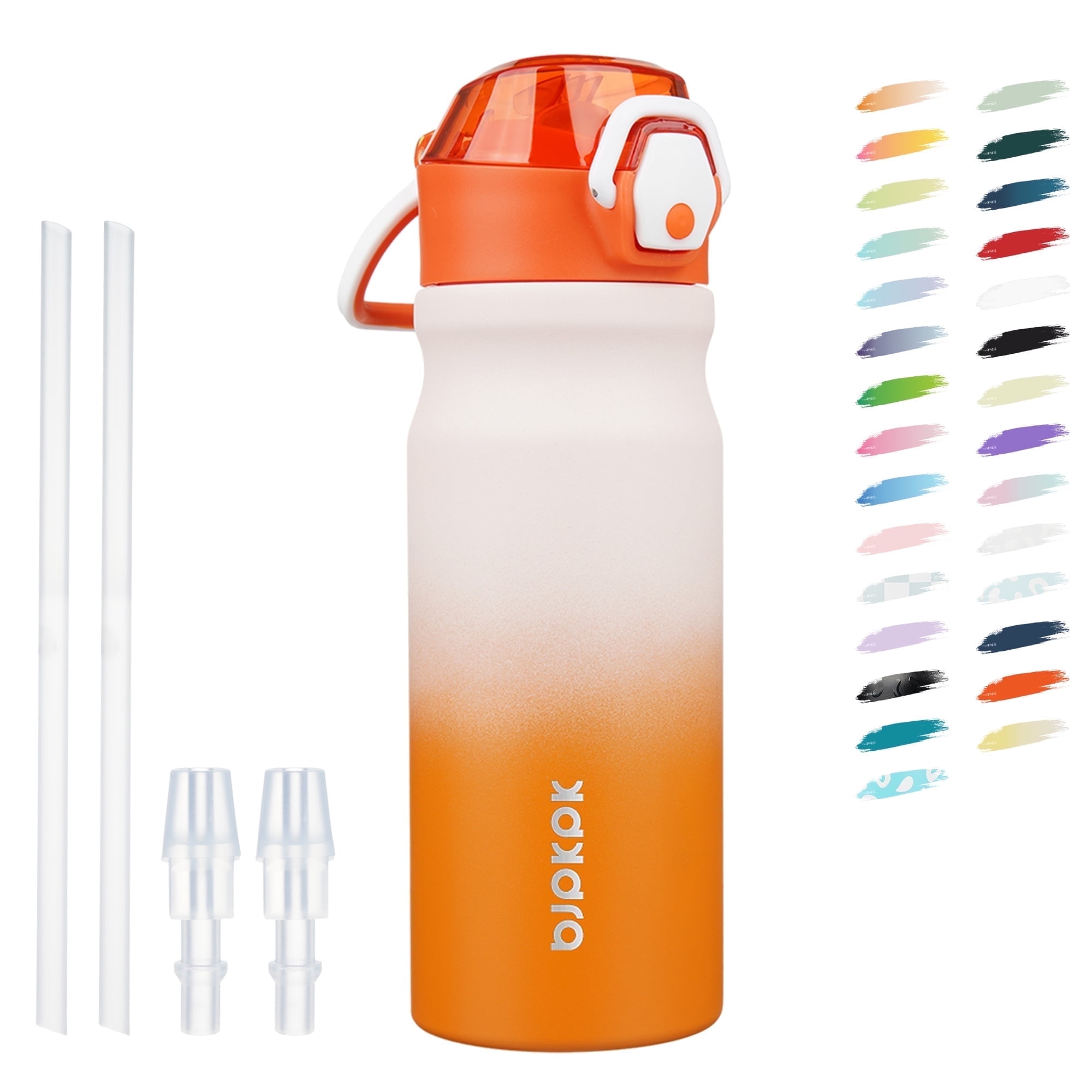 BJPKPK 18oz Stainless Steel Water Bottle, Insulated, Leak-Proof Lid ...