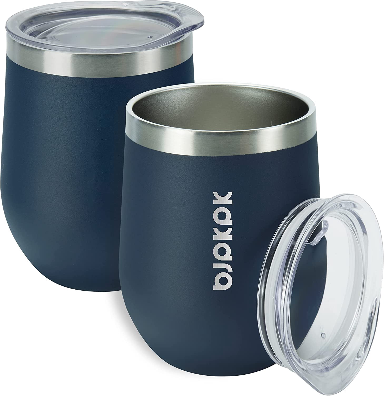 BJPKPK 2 pcs 12oz Insulated wine tumbler, 12oz Insulated Wine Tumbler ...