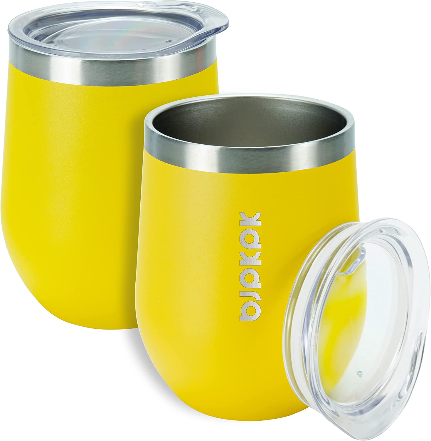 BJPKPK 2 pcs 12oz Insulated wine tumbler, 12oz Insulated Wine Tumbler ...
