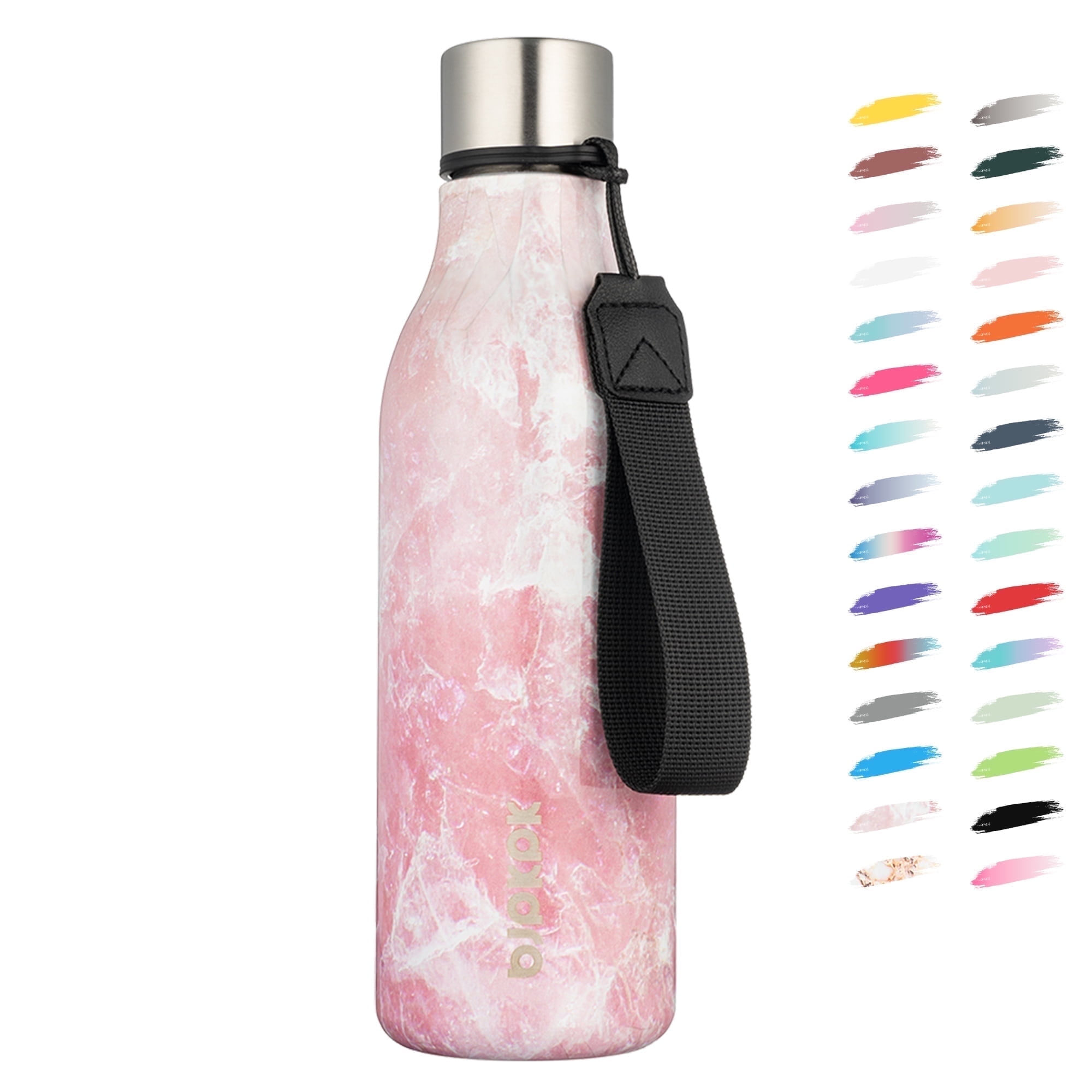 BJPKPK Insulated Stainless Steel Water Bottle, 18 oz, Durable & Stylish ...