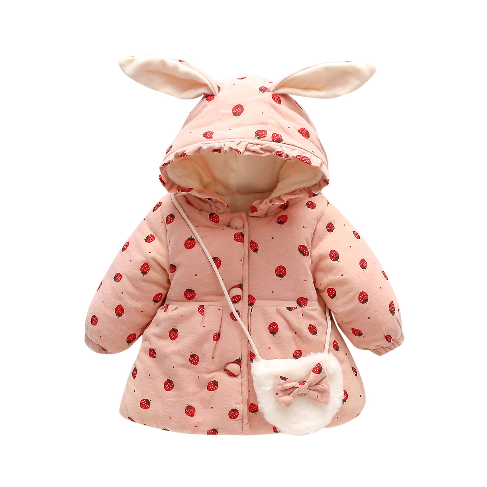 BJUTIR Baby Girls Jackets Toddler Hooded Windproof Girls Coat Winter ...