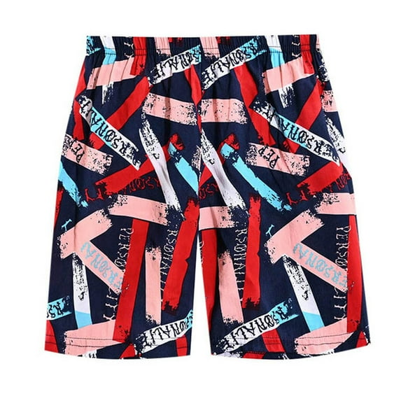 BJUTIR Boys Swim Trunks Baby Summer Big Shorts Loose Beach Pants Cool Red Swimming Suit Size 160 ...