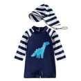 BJUTIR Boys Swimsuits Swimwear Long Sleeve Cartoon Hooded Bathing Suit ...