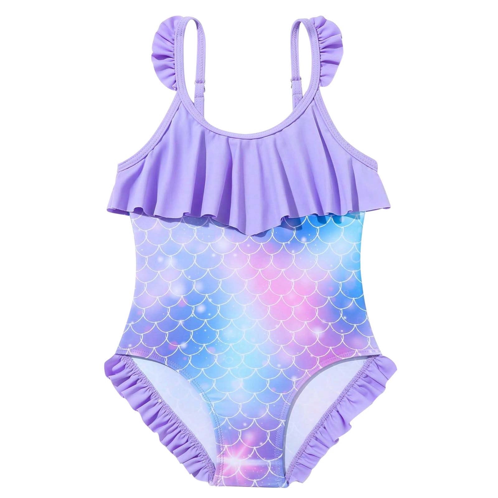 BJUTIR Girls Bathing Suits Rash Guard Kids Long Sleeves Swimsuits Sun ...