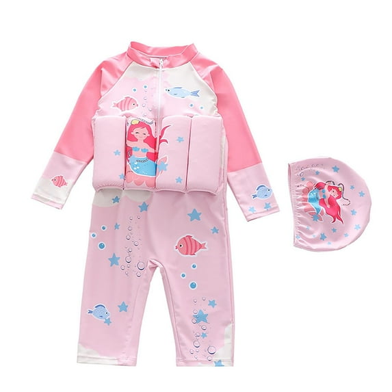 BJUTIR Girls Bathing Suits Swimsuit With Buoyancy Surfing Rash Guard ...