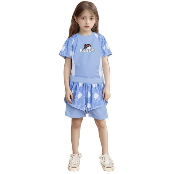 BJUTIR Girls Bathing Suits Two Piece Swimsuit Water Sport Shorts Upf 50 ...