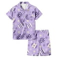 BJUTIR Girls Pajamas Set Easter Egg Painted Homewear Outfit Set Short ...