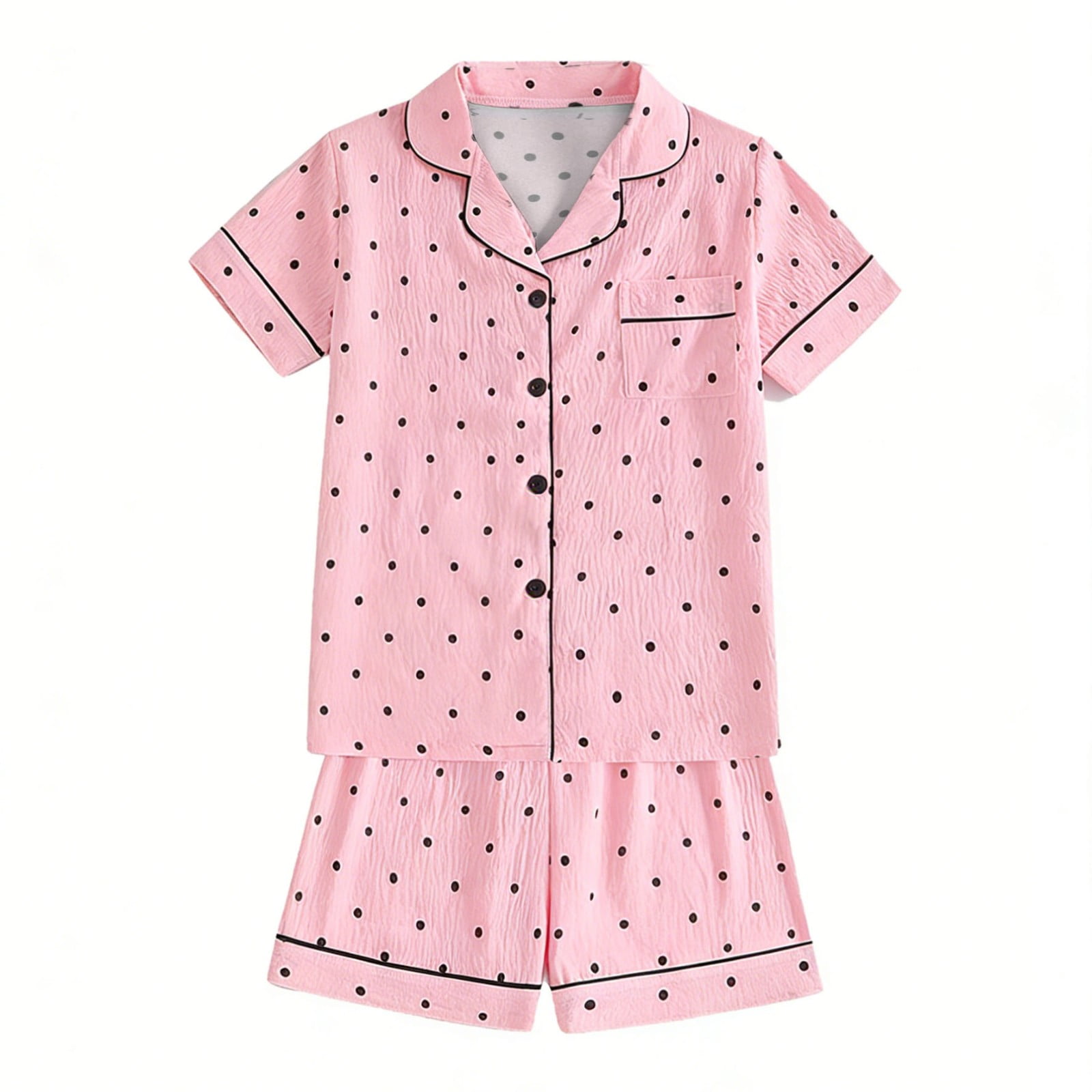 BJUTIR Girls Pajamas Set Pajama Short Sleeve Top With Pants For ...