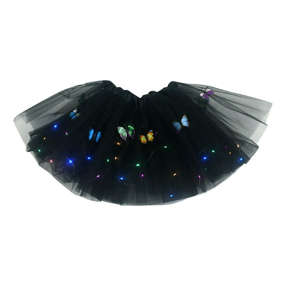 BJUTIR Girls Skirts Baby Soft Fluffy Tutu Skirt Toddler Shining Party ...