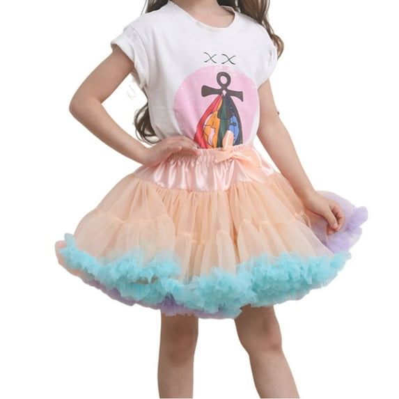 BJUTIR Girls Skirts Ballet Tutu Skirt Layered Party Dress Up For ...