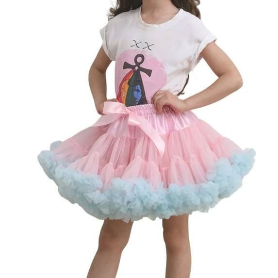 BJUTIR Girls Skirts Ballet Tutu Skirt Layered Party Dress Up For ...