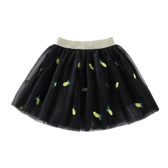BJUTIR Girls Skirts Kids Embroidery Tutu Skirt With Heart Cherry ...