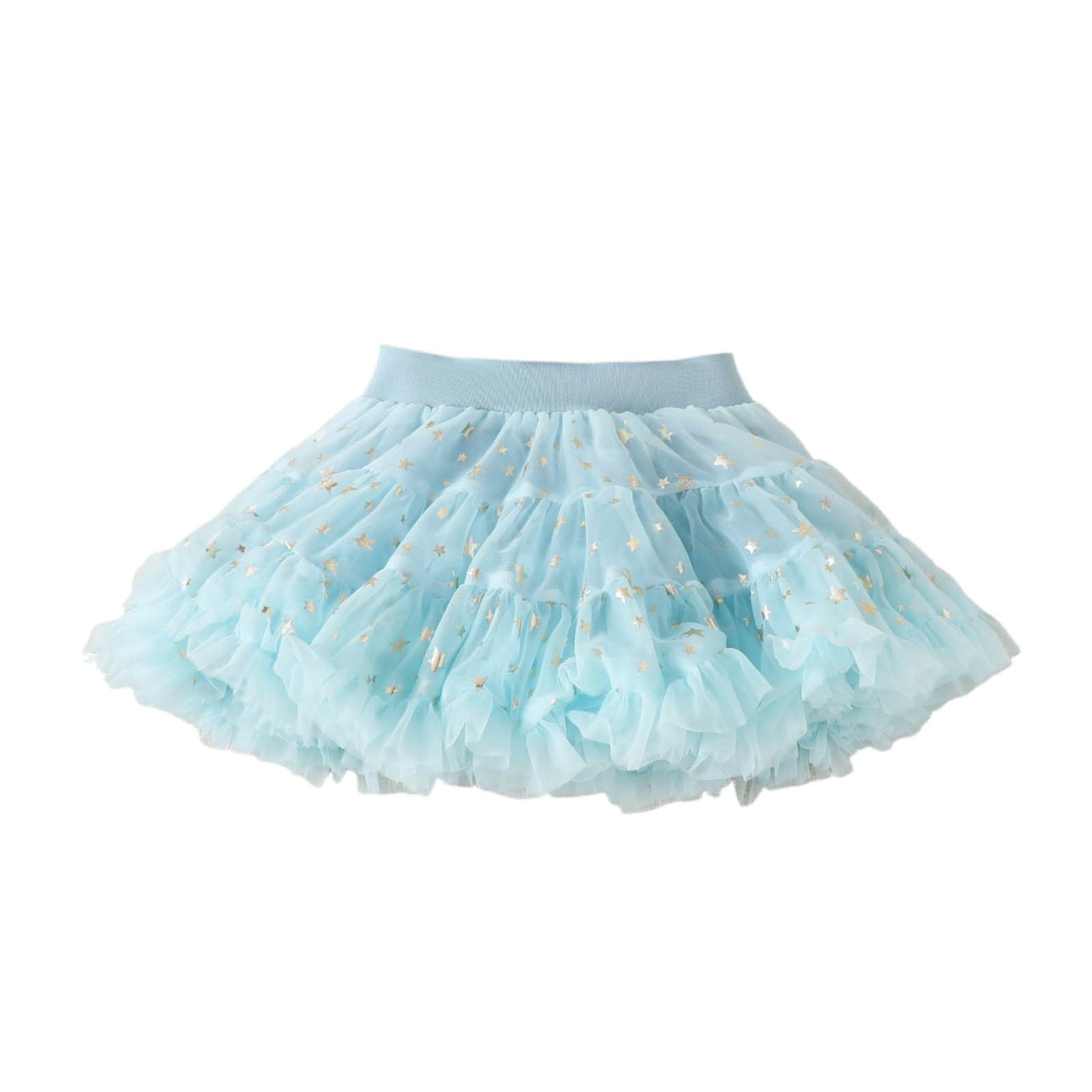 BJUTIR Girls Skirts Party Tutu Skirt With Star Sequins Layered Dress ...