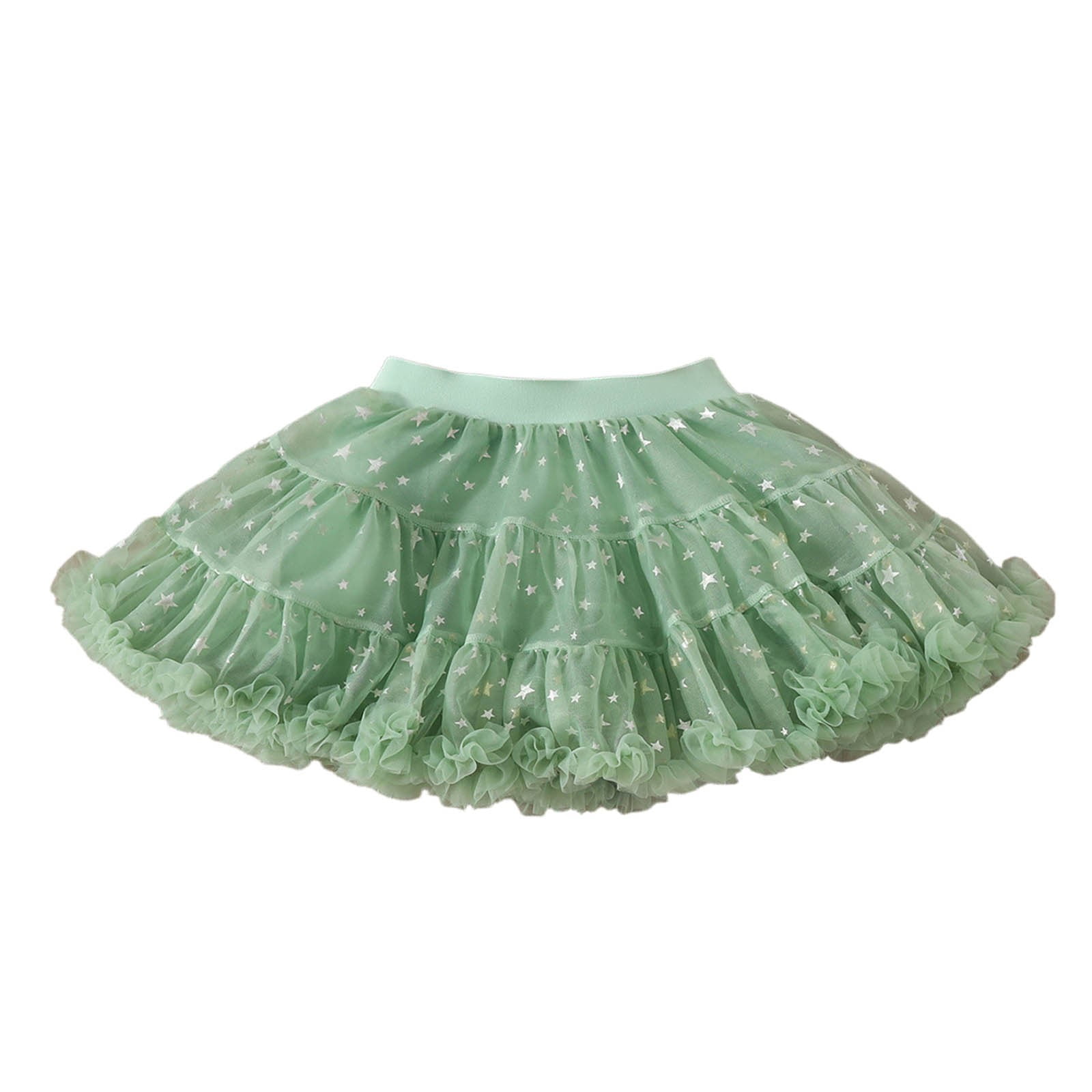 BJUTIR Girls Skirts Party Tutu Skirt With Star Sequins Layered Dress ...