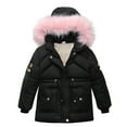 BJUTIR Toddler Little Girls Boys Warm Winter Snowsuit Hoodie Zip Thick Coats Jacket Outwear ...