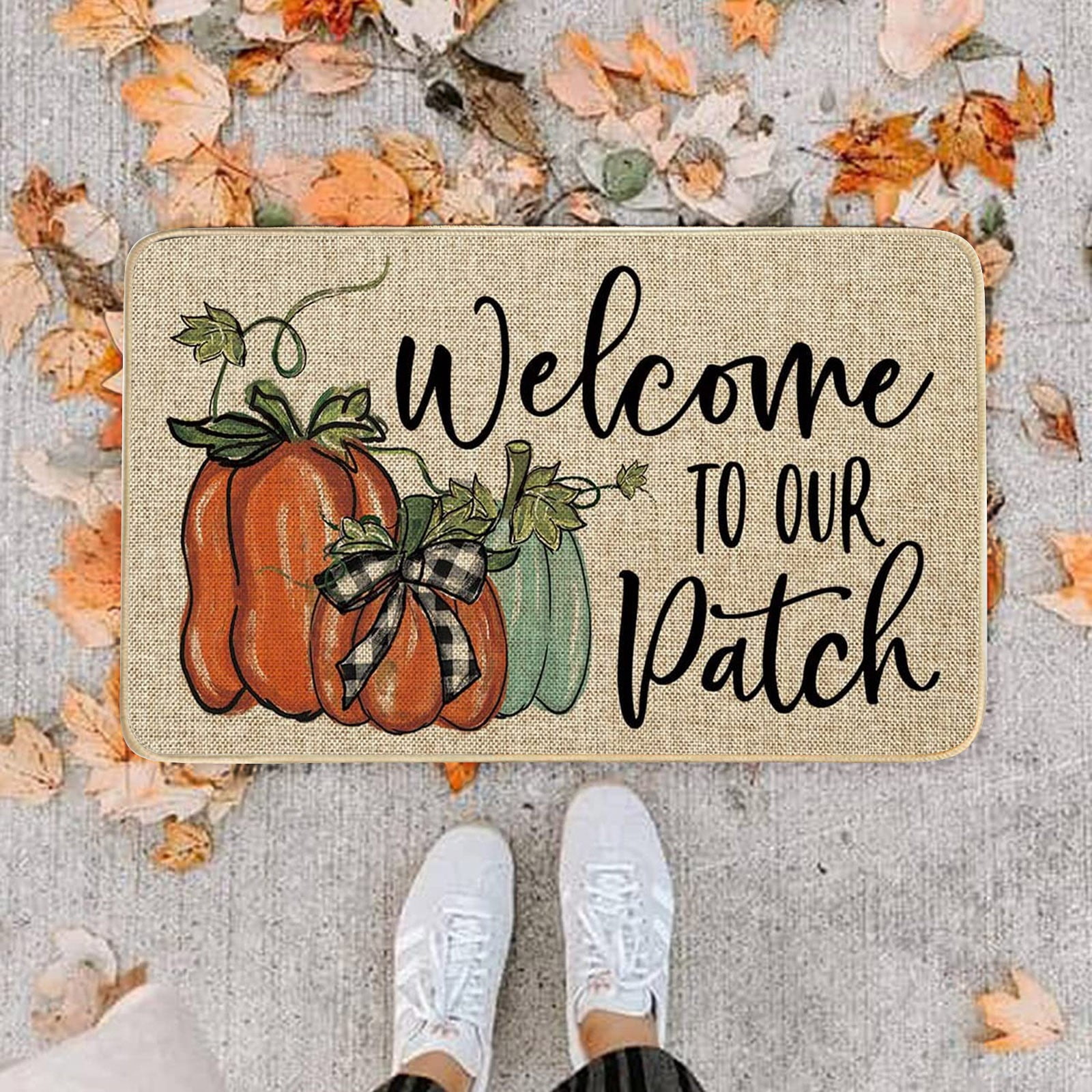 BJUTIR Indoor And Outdoor Carpet Porch Front Door Thanksgiving Doormat ...