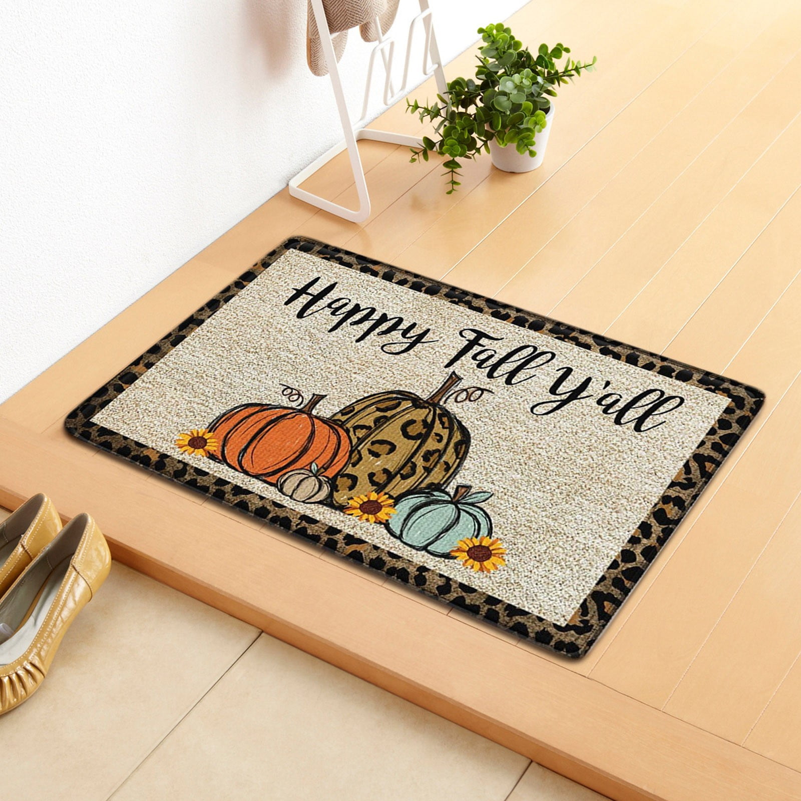 BJUTIR Autumn Indoor Doormat, Non-Slip Outside Floor Mat, Fall Kitchen ...