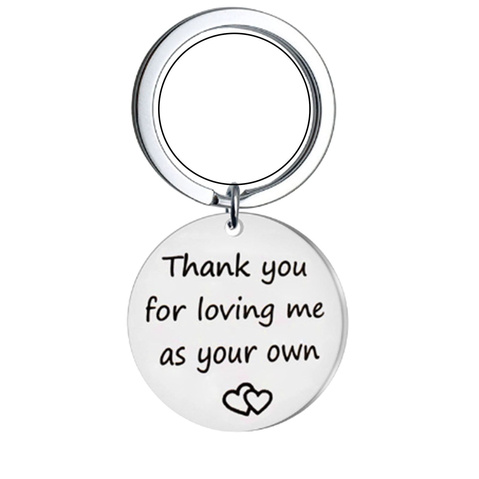 BJUTIR Key Chain Thank You For Loving Me As Your Own Mom In Law Gifts ...